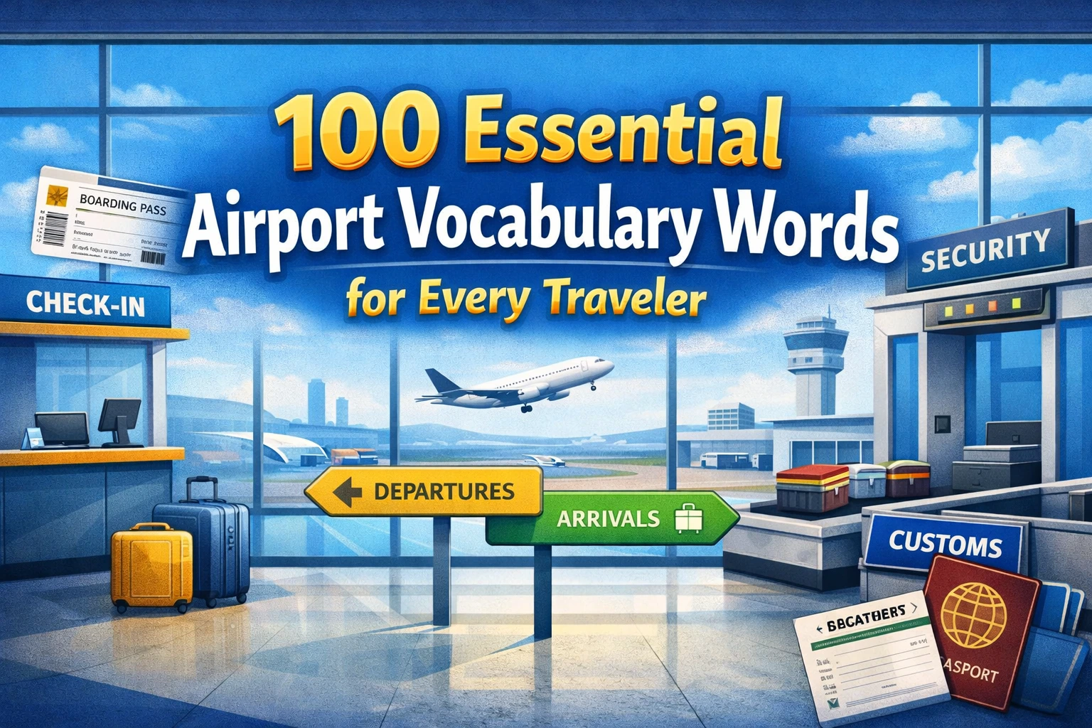 100 Airport Vocabulary & Expressions You Must Know
