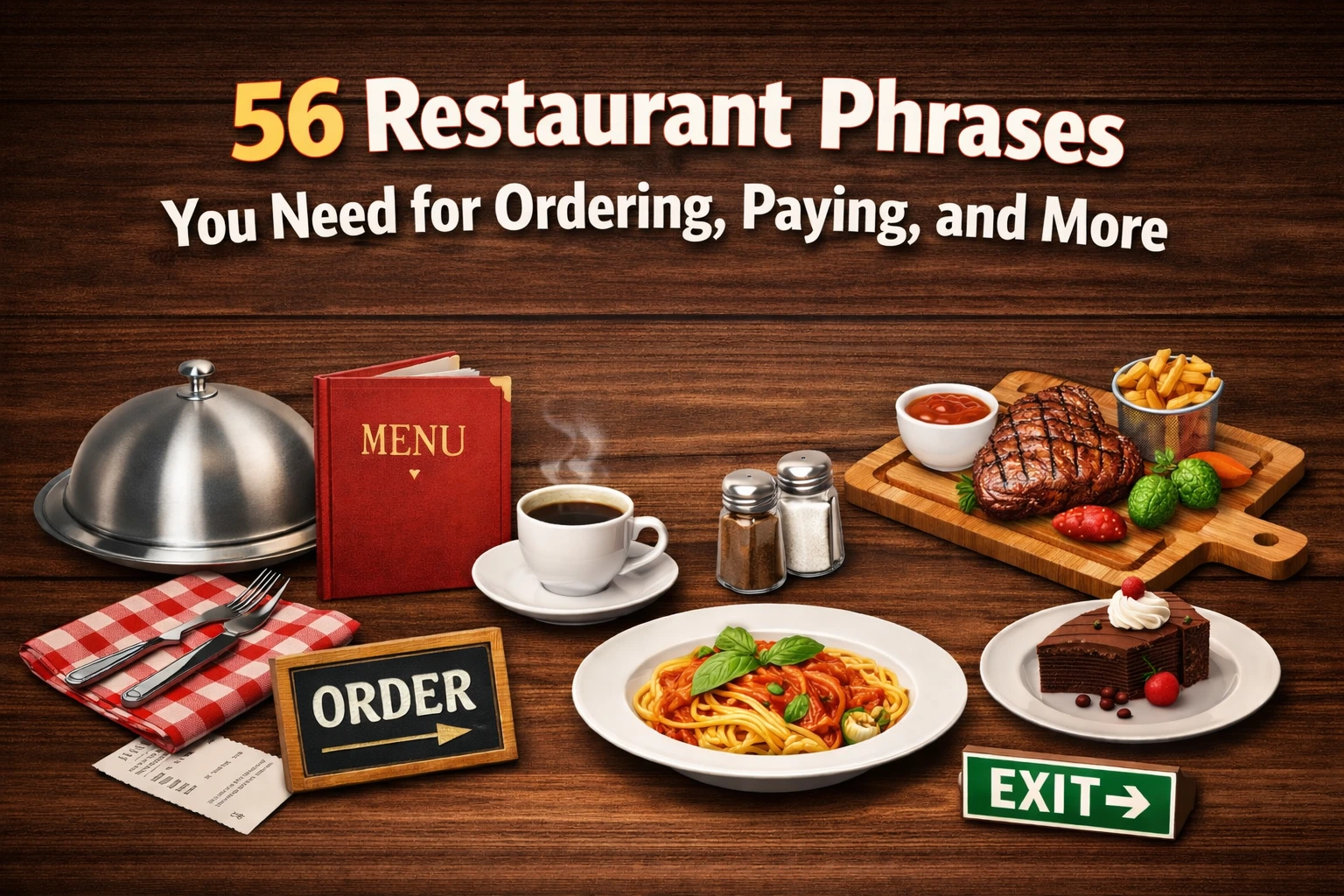 56 Restaurant Phrases in English for Real Conversations