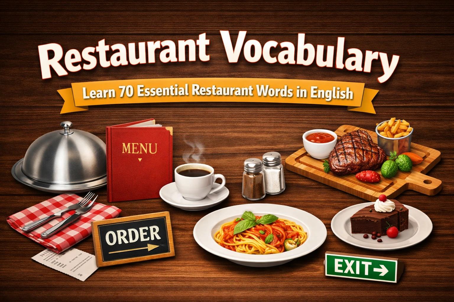 70 Restaurant Vocabulary Words You Must Know in English
